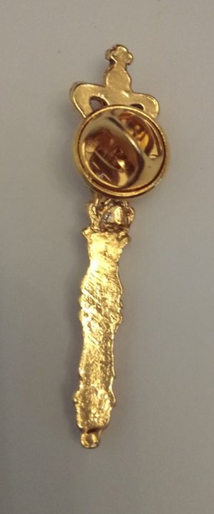 Gold Mace Badge (with butterfly pin) - The Guild of Mace-Bearers